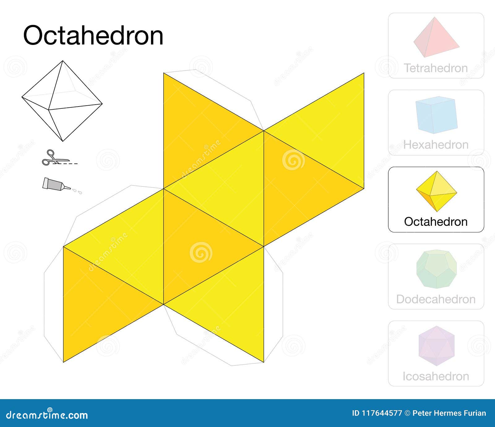 Tetrahedron Template Printable