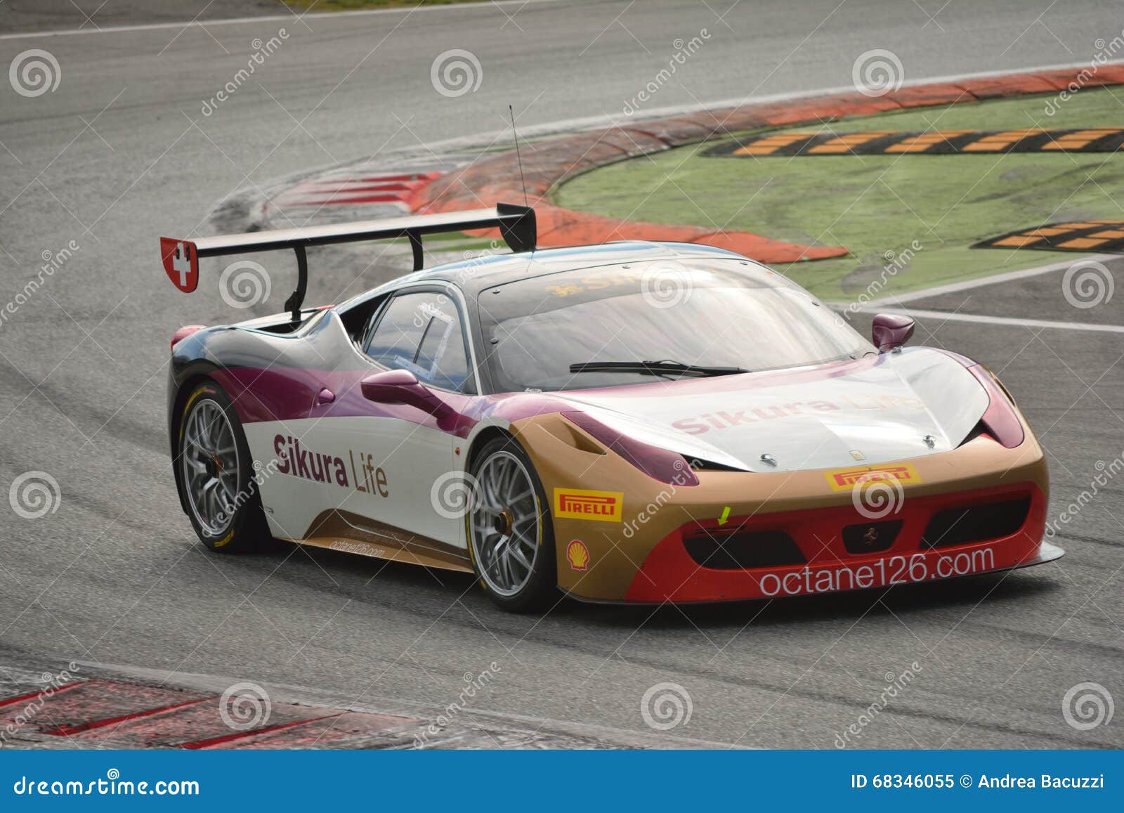 Octane 126 Team Ferrari 458 Challenge Evo 2016 Editorial Image - Image ...