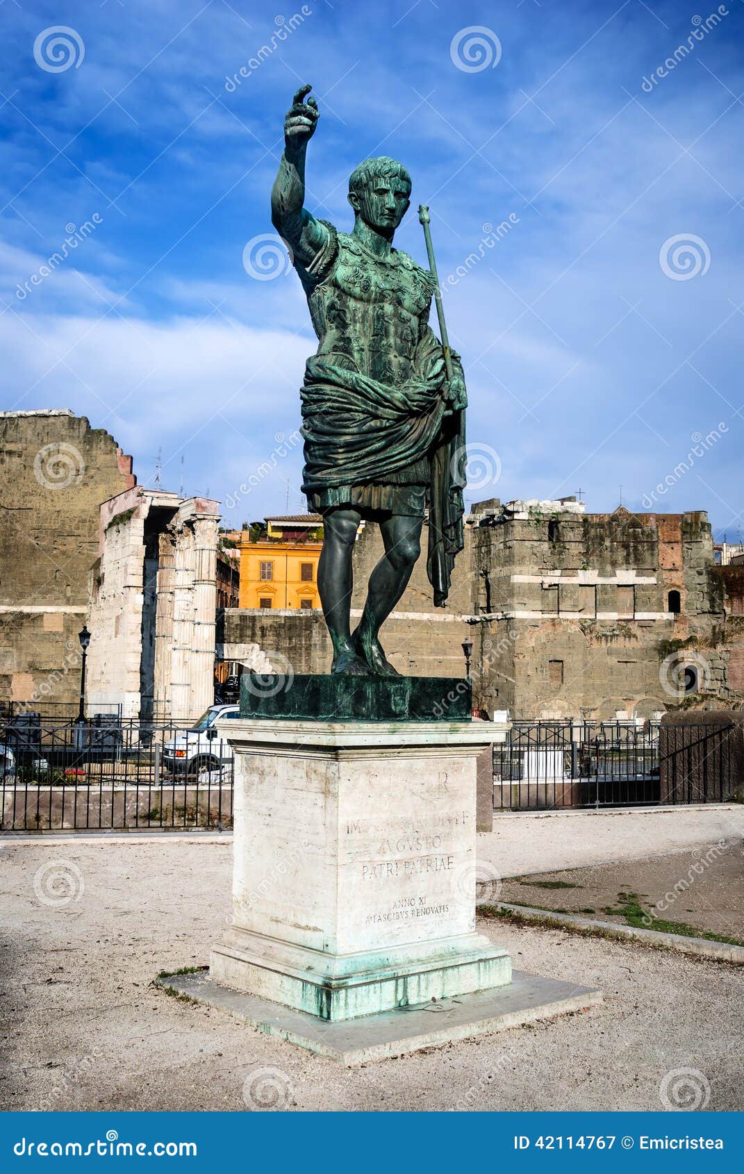 Octavian Augustus-Statue in Rom, Italien Stockbild - Bild von berühmt ...