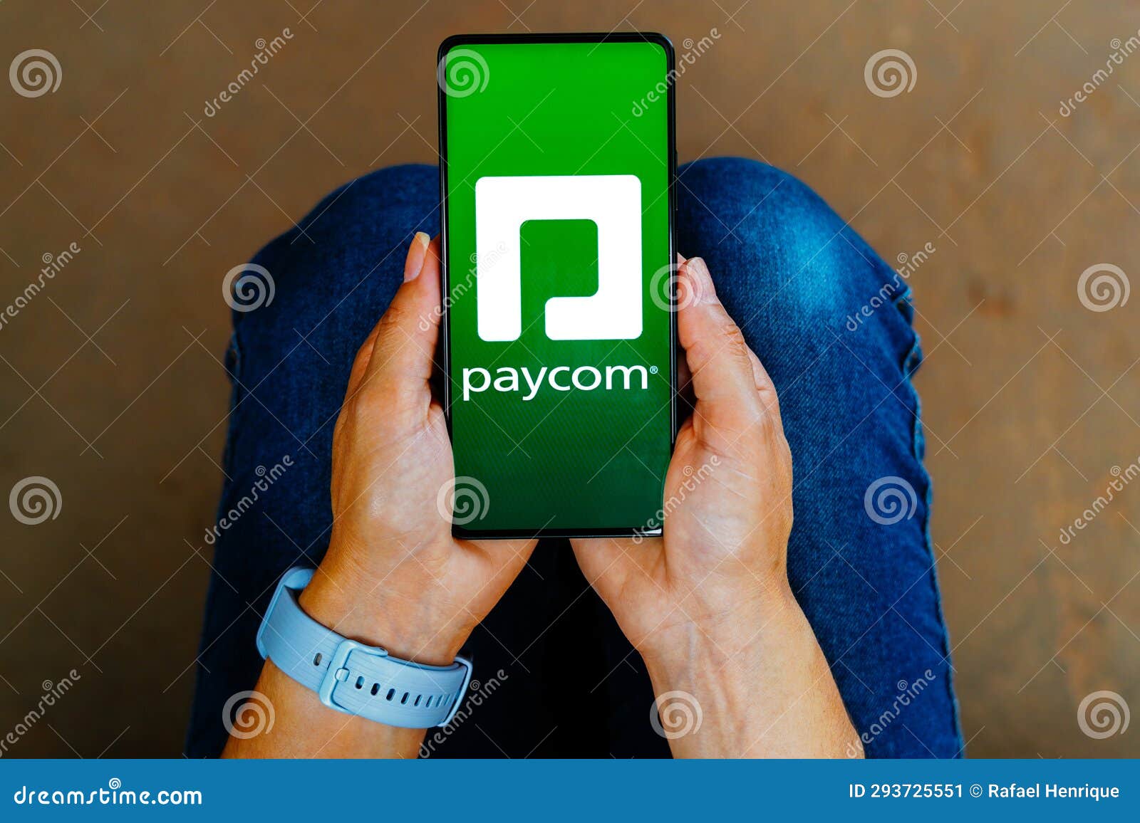 October 16, 2023, Brazil. in this Photo Illustration, the Paycom Logo ...