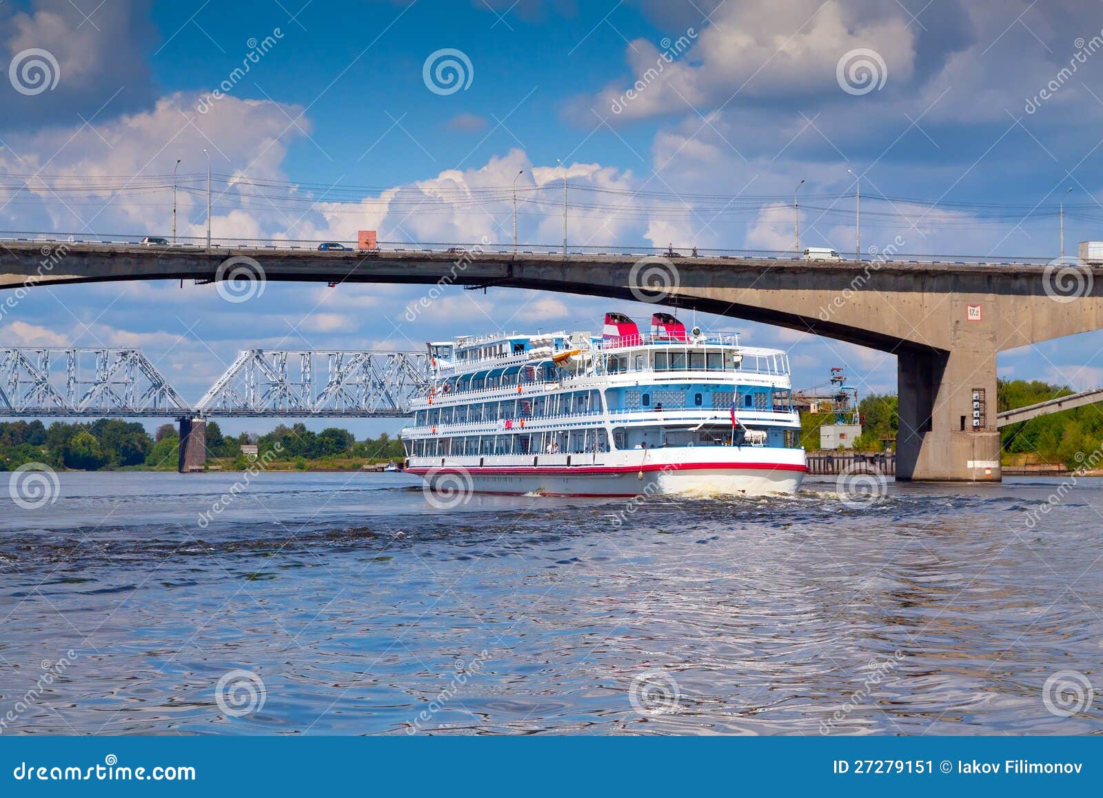 October Bridge in Yaroslavl Stock Image - Image of russia, russian ...