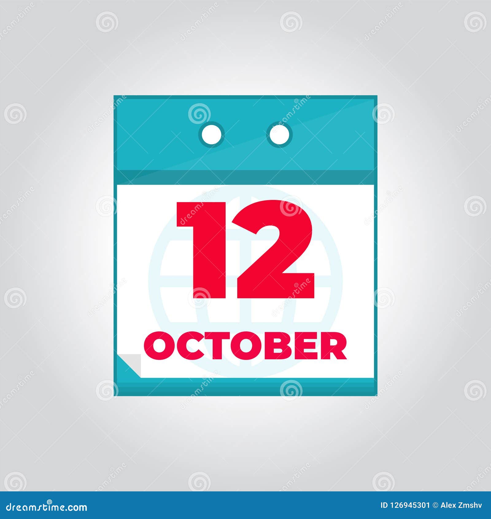 12 October Flat Vector daily Calendar Icon Stock Vector - Illustration ... 12 October Flat Vector daily Calendar Icon Stock Vector - Illustration ...