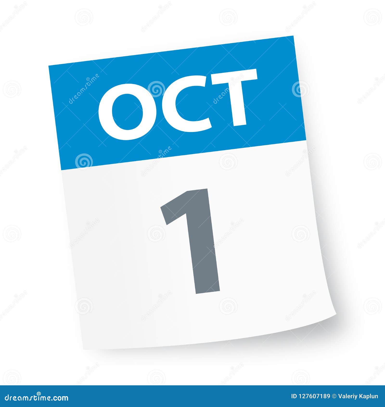 October 1 - Calendar Icon stock illustration. Illustration of today ...