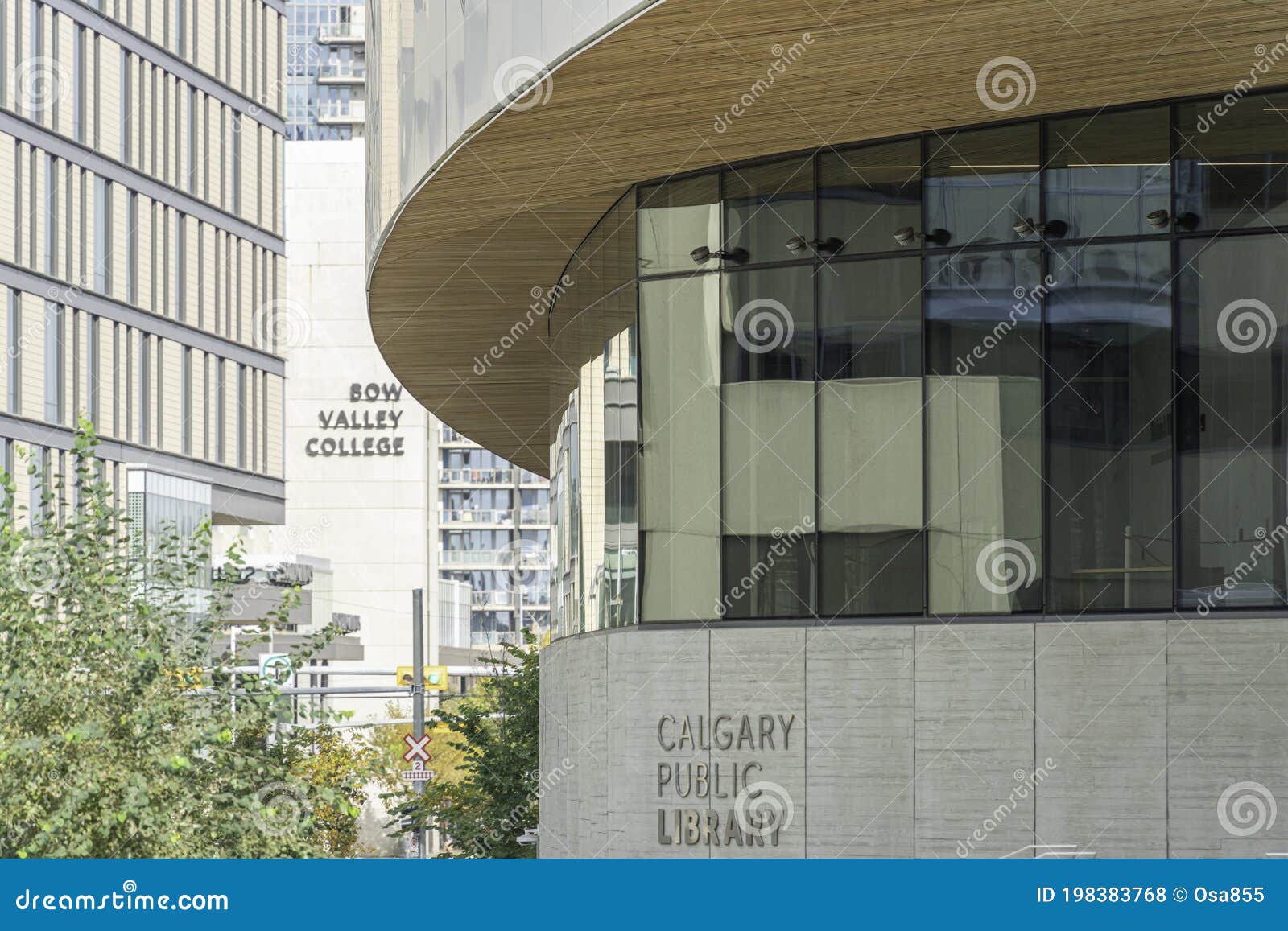 October 4 2020 - Calgary Alberta Canada - Calgary`s New Central Public ...