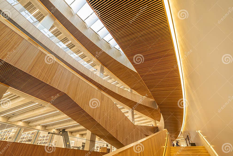 October 7 2022 - Calgary, Alberta - Interior of the New Calgary Central ...