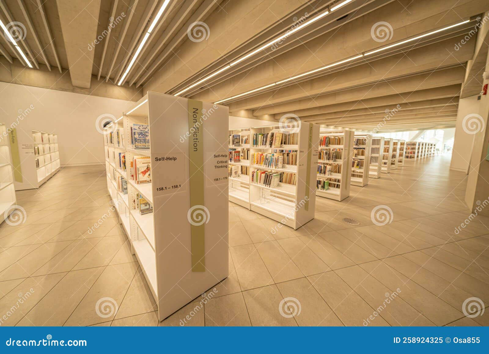 October 7 2022 - Calgary, Alberta - Interior of the New Calgary Central ...