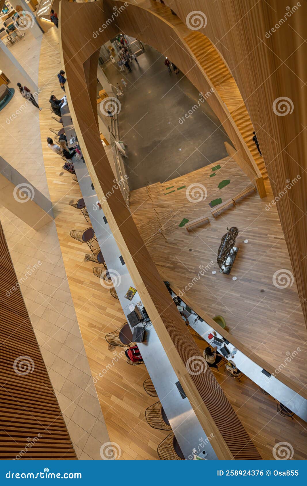 October 7 2022 - Calgary, Alberta - Interior of the New Calgary Central ...