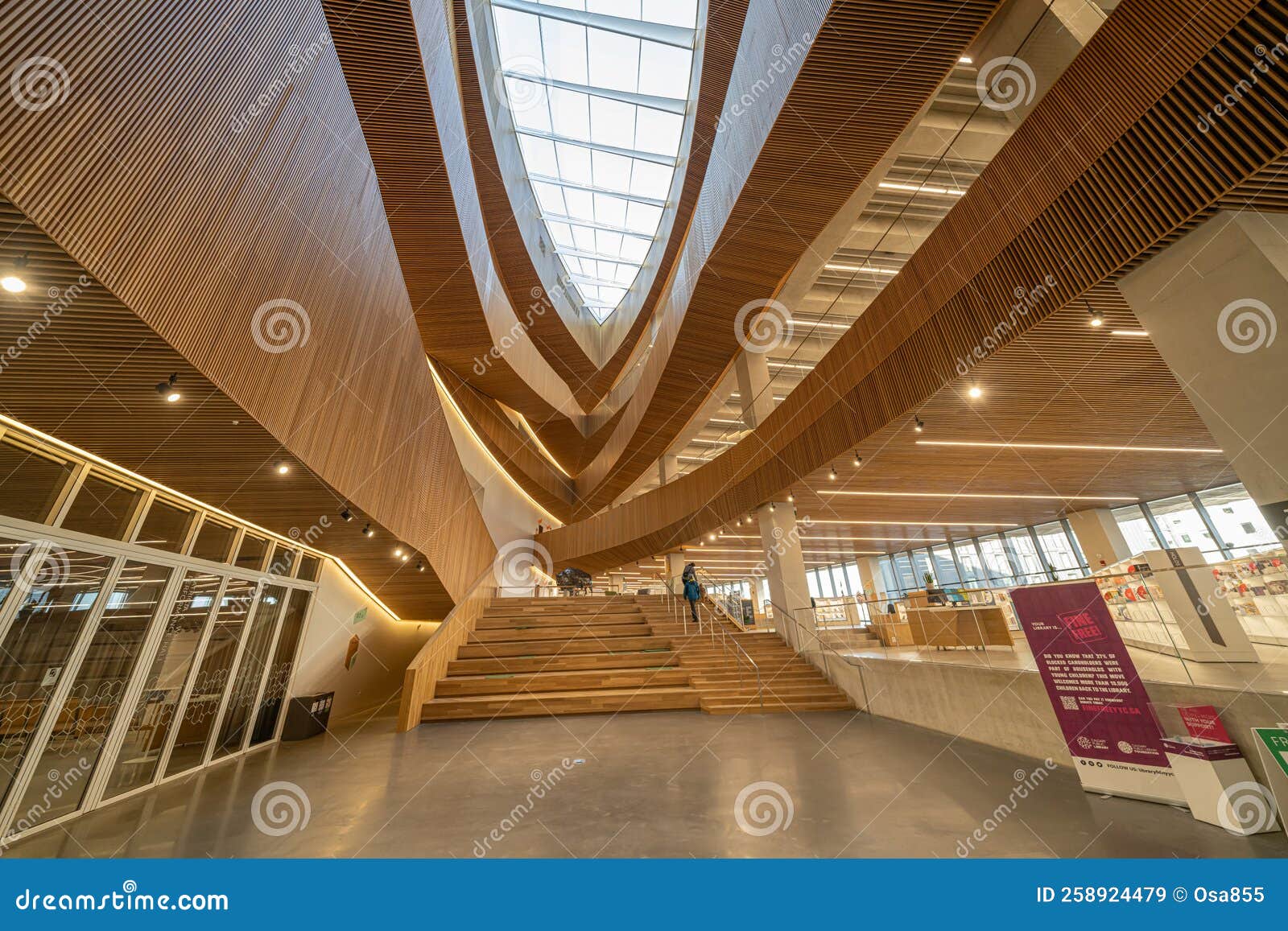 October 7 2022 - Calgary, Alberta - Interior of the New Calgary Central ...