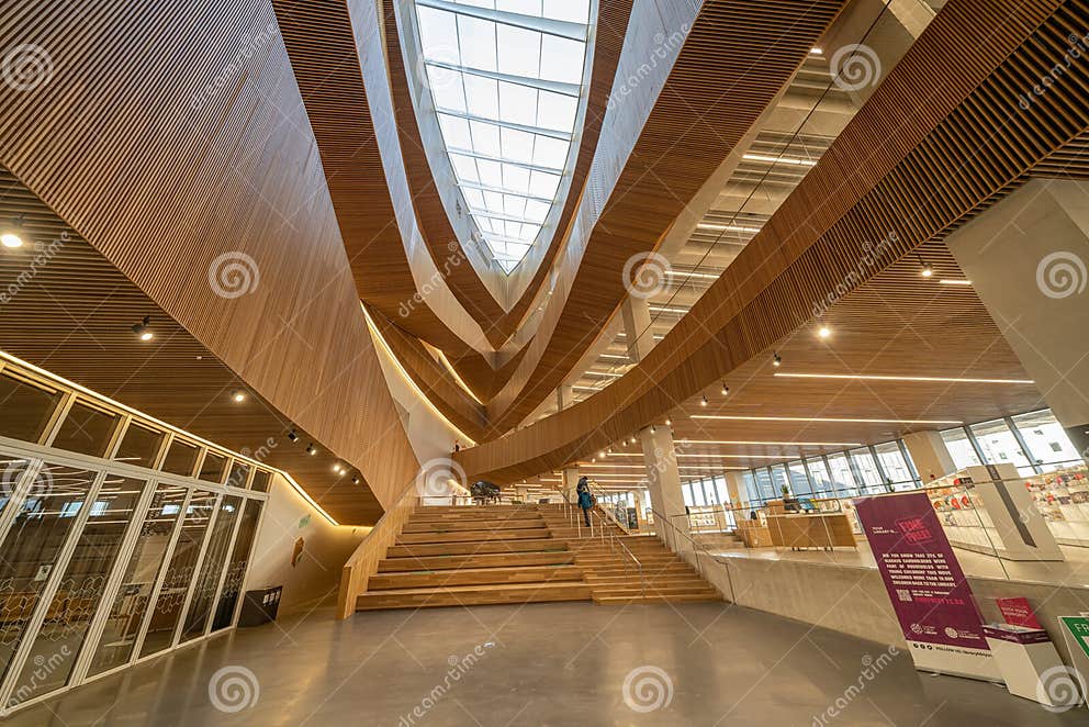 October 7 2022 - Calgary, Alberta - Interior of the New Calgary Central ...