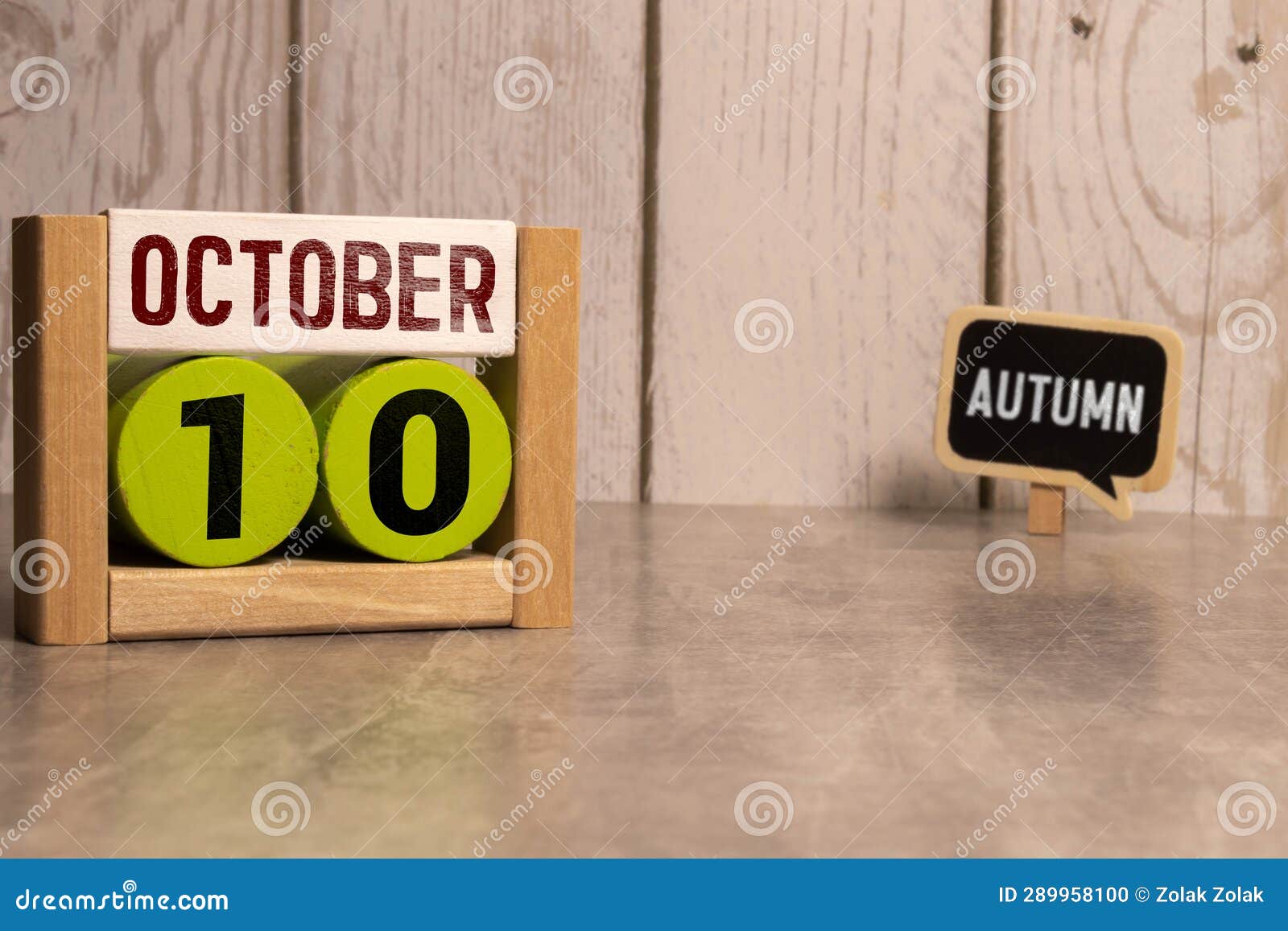October 10, Cover Design with Number Cube on a White Background and ...