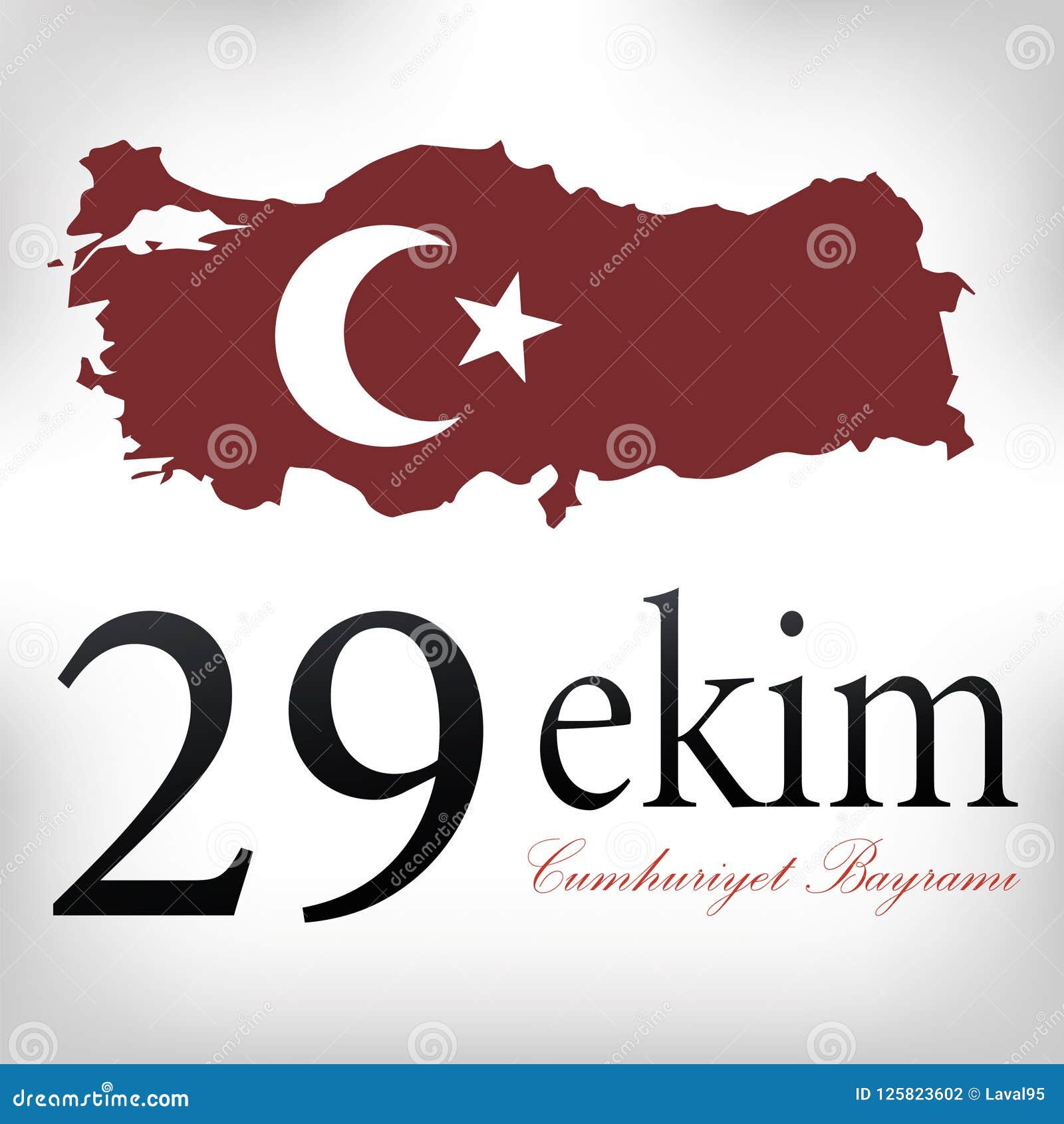 October 29 - Day of Turkey, Calligraphy Vector Stock Vector ...