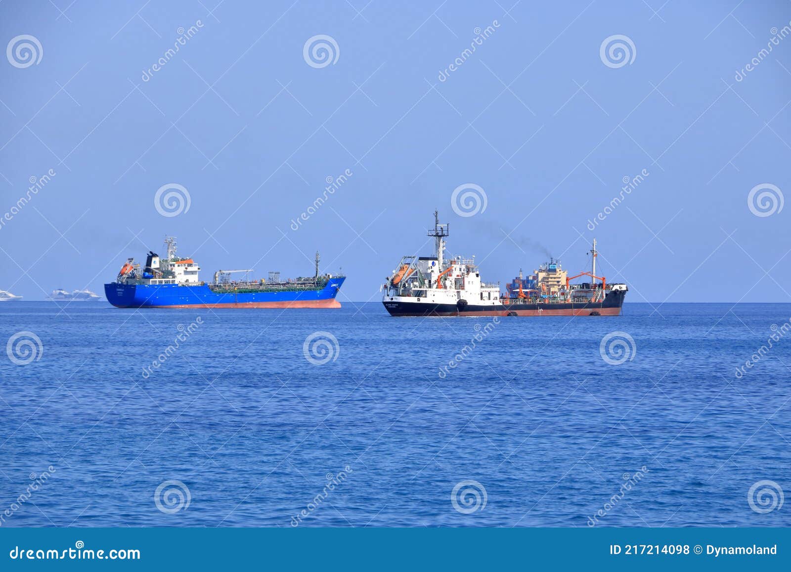 October 06 2020 - Limassol, Cyprus: Large Container Ships Waiting in ...
