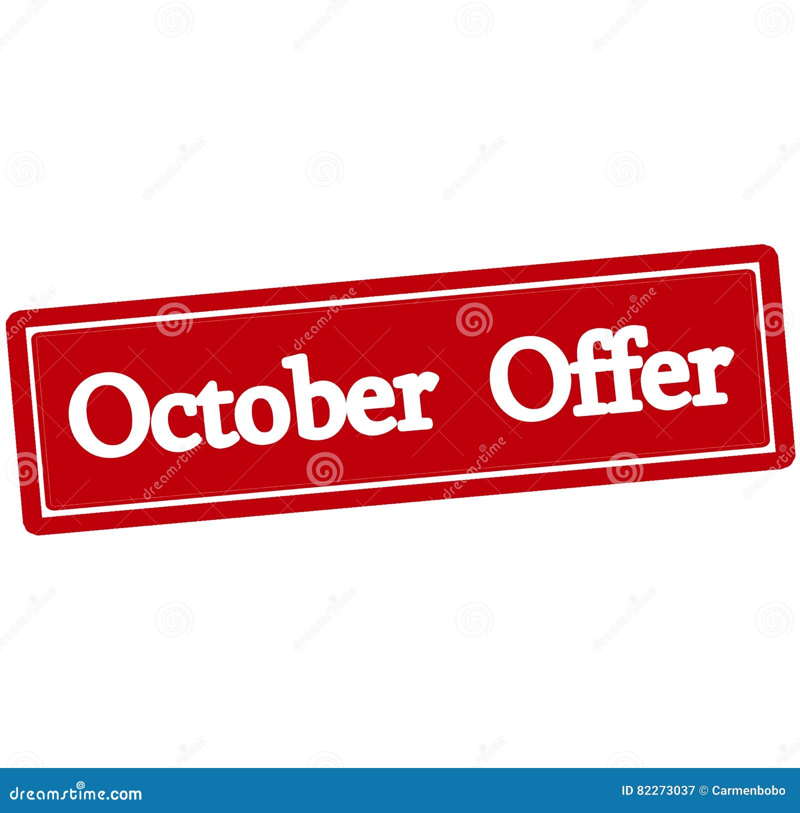 October offer stock vector. Illustration of symbol, proposal - 82273037