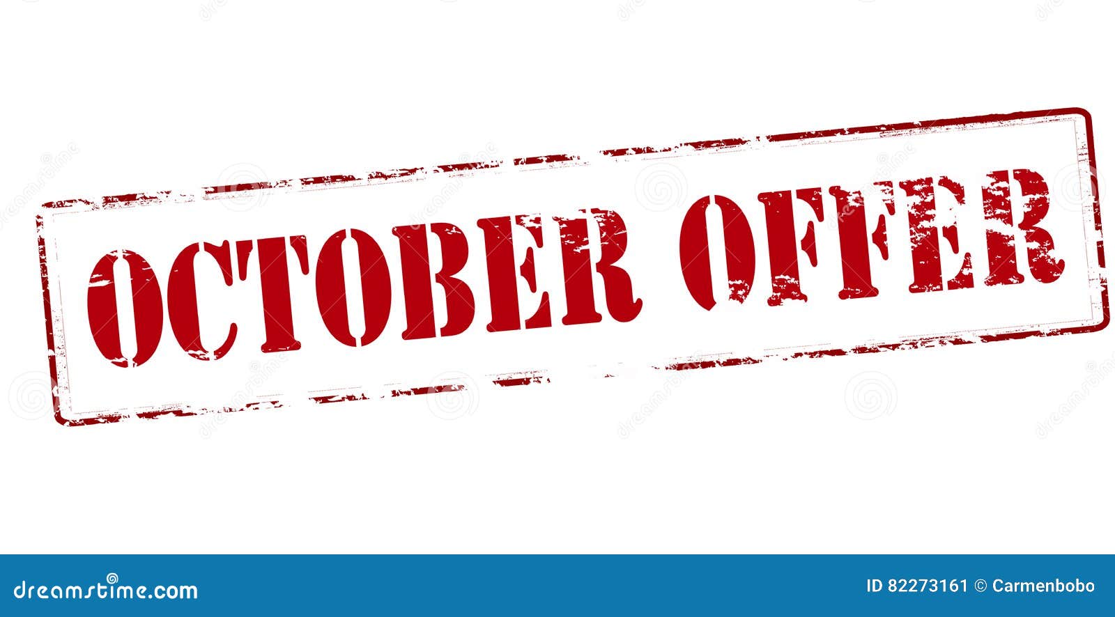 October offer stock vector. Illustration of grungy, symbol - 82273161