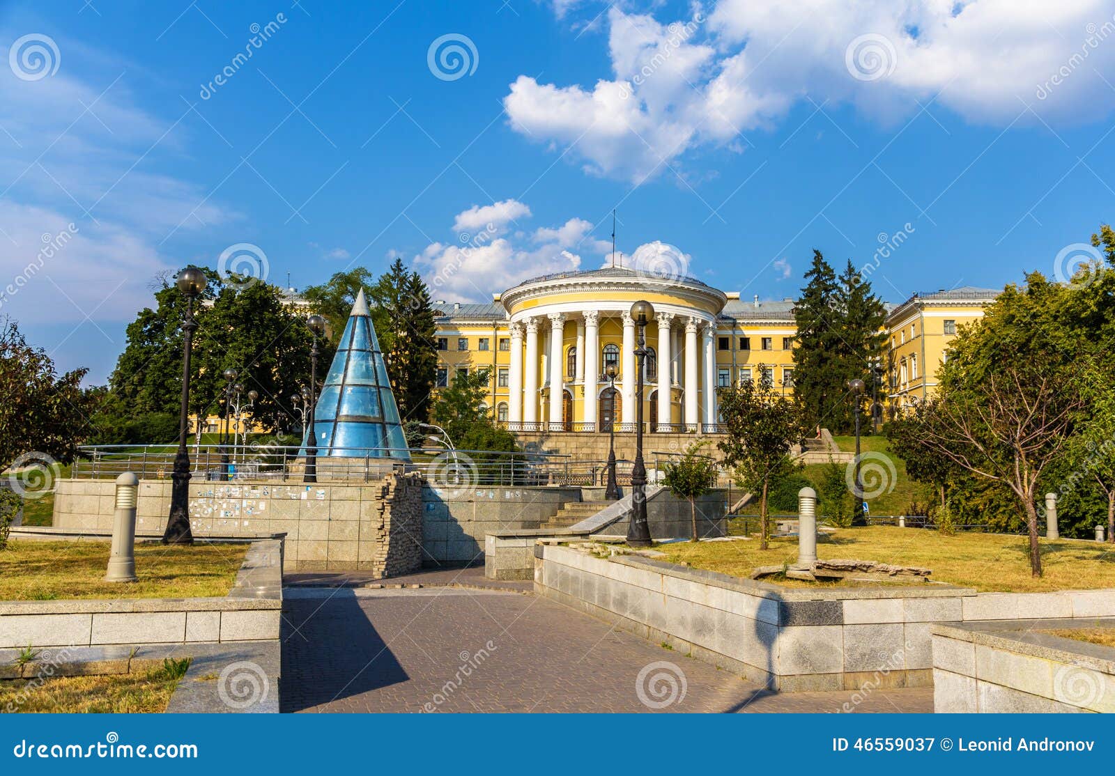 October Palace in Kiev after the Revolution Stock Image - Image of ...