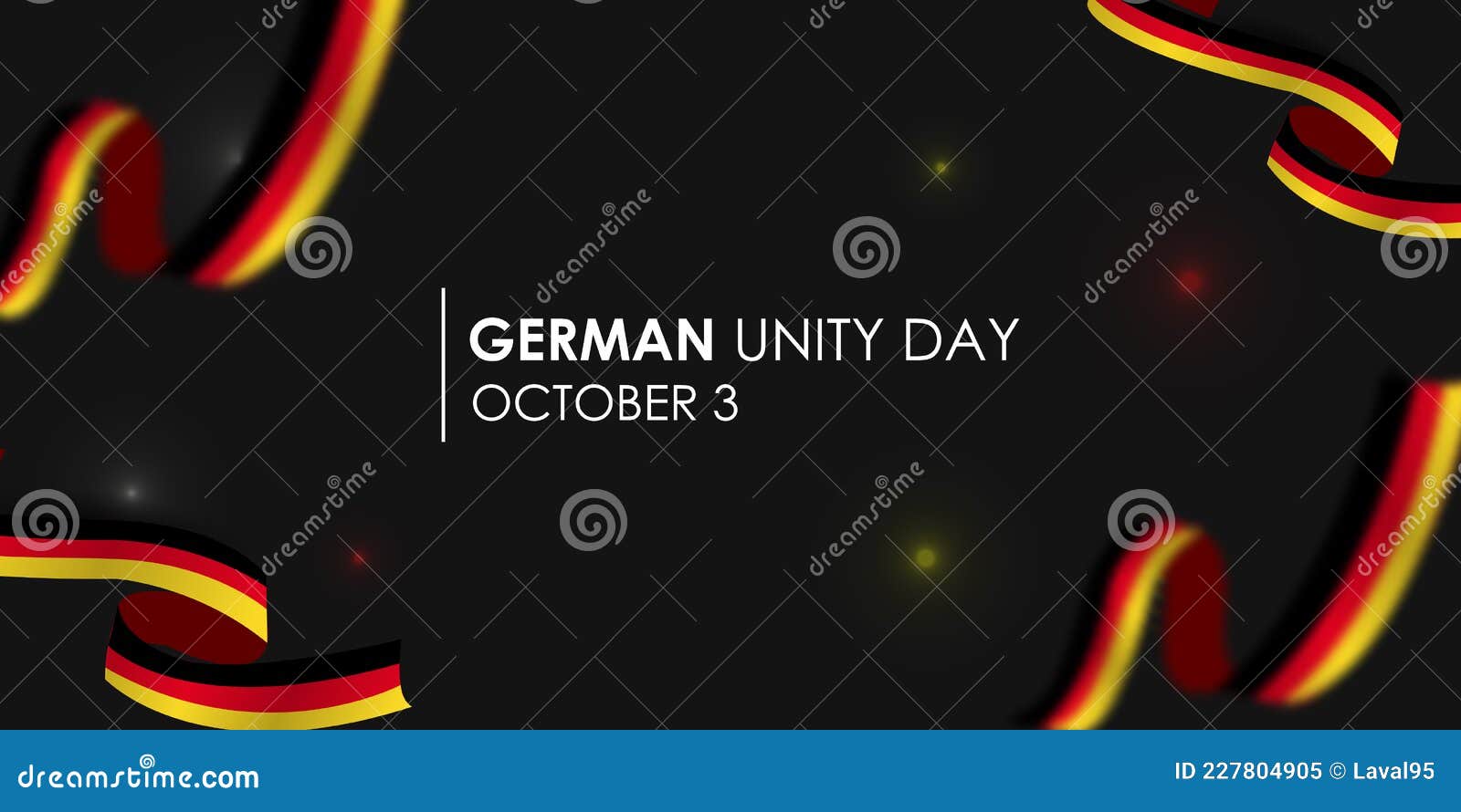 October 3rd. Flag for the Day of German Unity of Germany. Balls ...