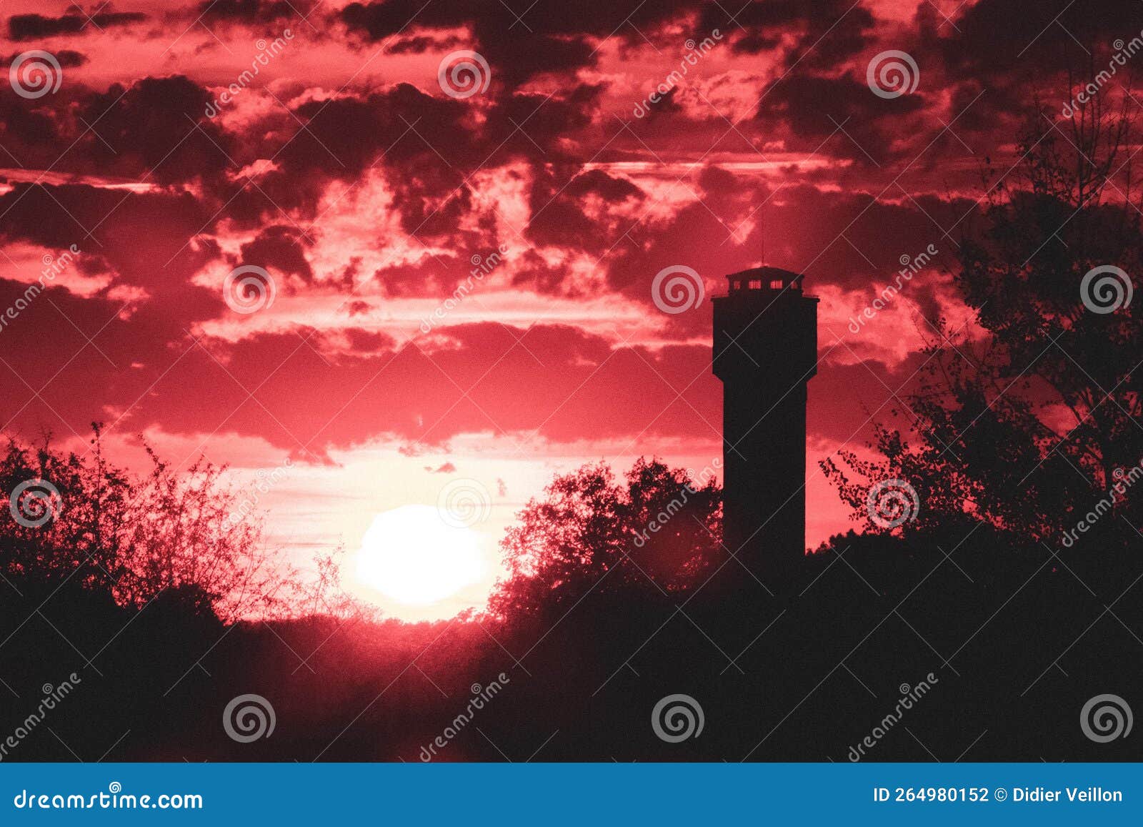 October red stock photo. Image of cloudscape, water - 264980152