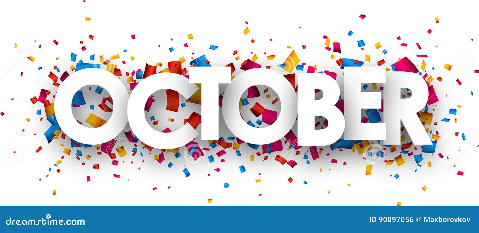 October sign. stock vector. Illustration of ocher, decor - 90097056