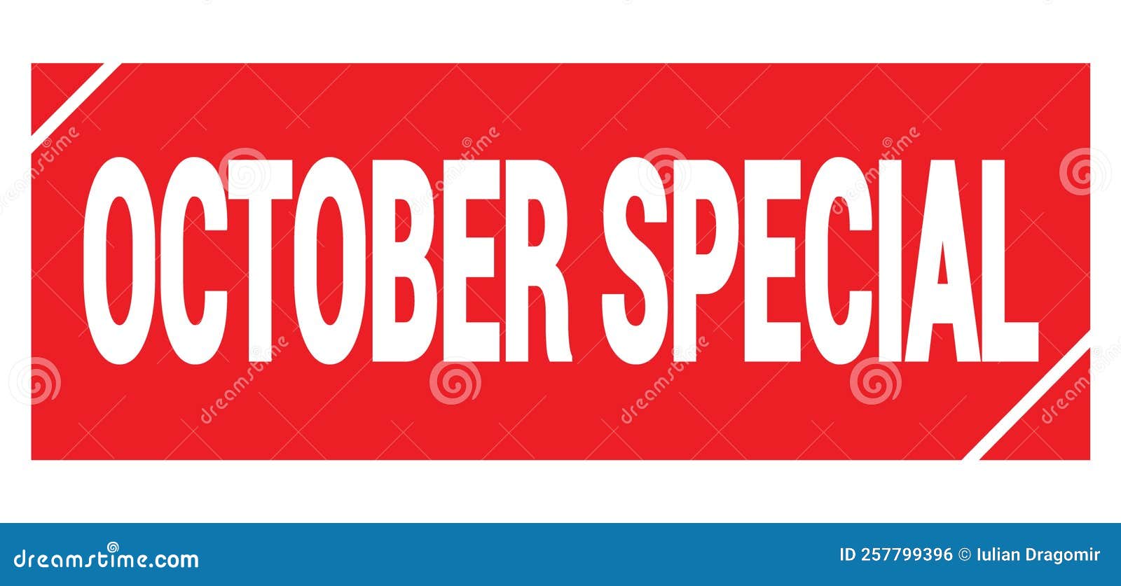 OCTOBER SPECIAL Text Written on Red Stamp Sign Stock Illustration ...