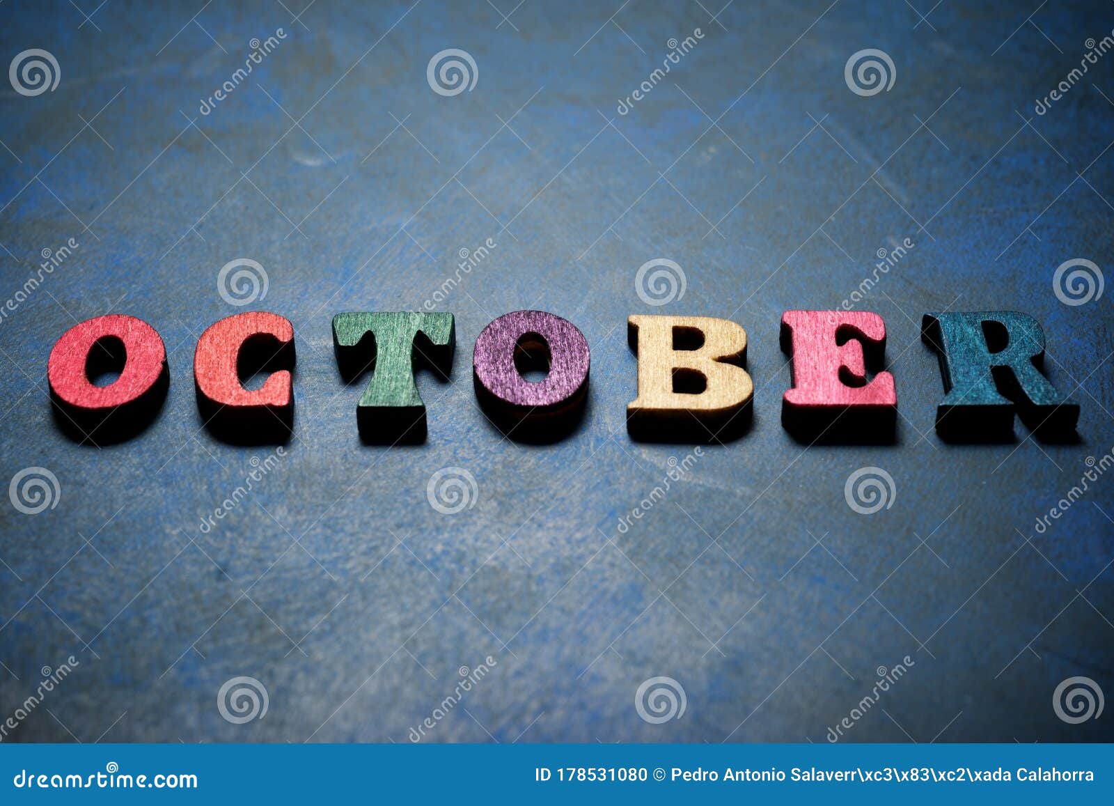 October word view stock photo. Image of colorful, rustic - 178531080