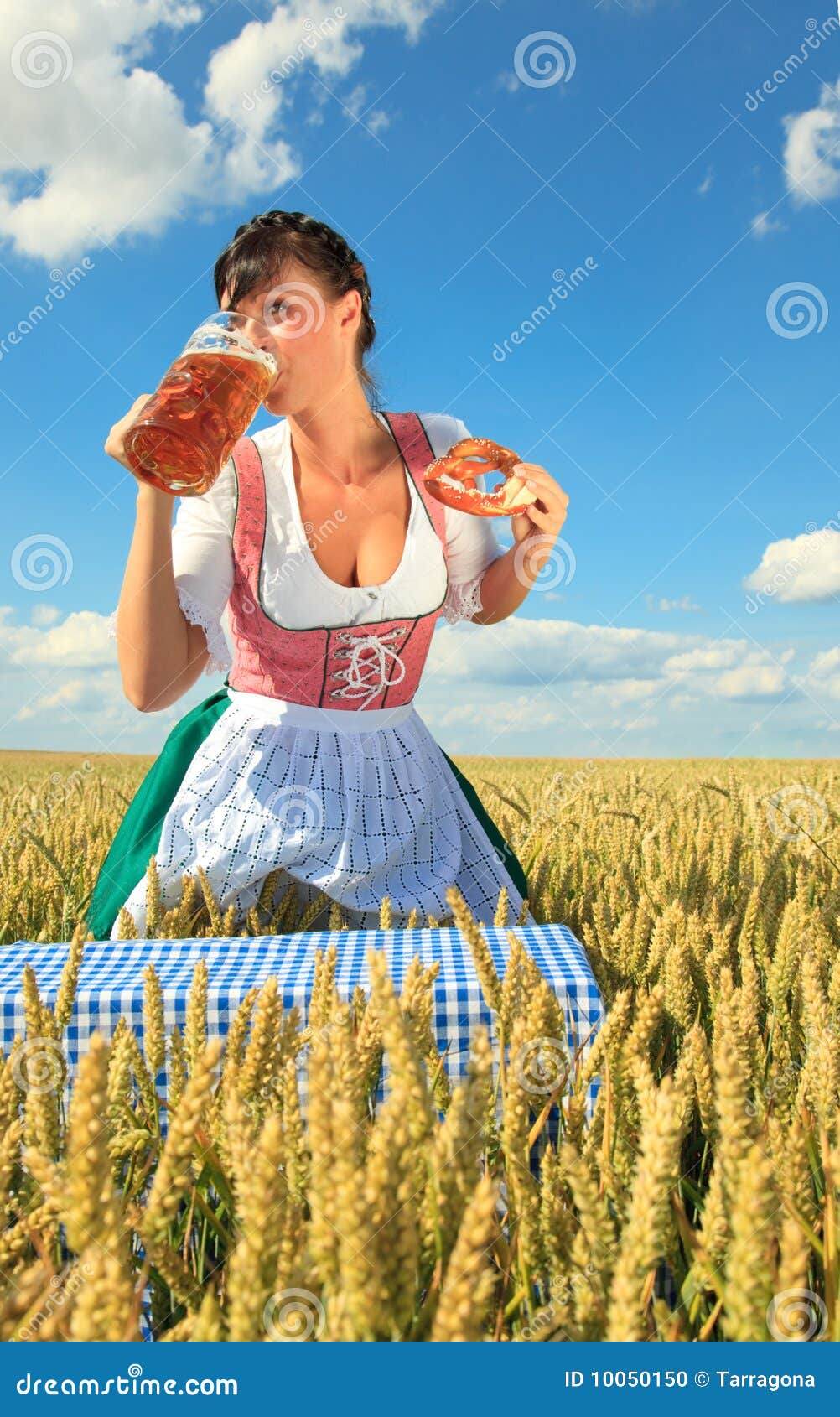 Octoberfest stock photo. Image of dirndl, hole, festival - 10050150