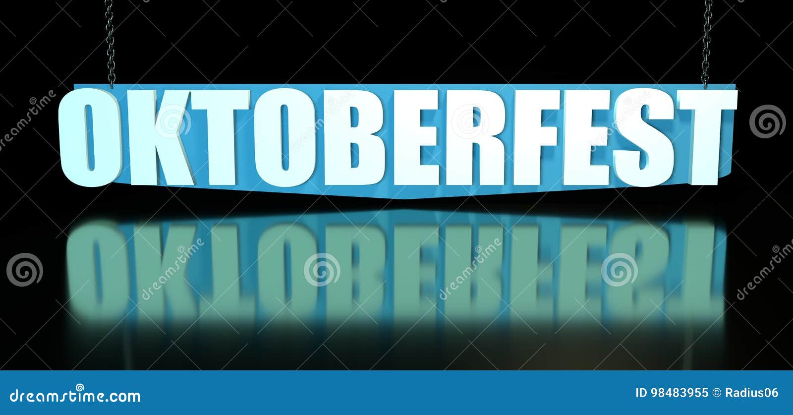 Octoberfest isometric text stock illustration. Illustration of ...