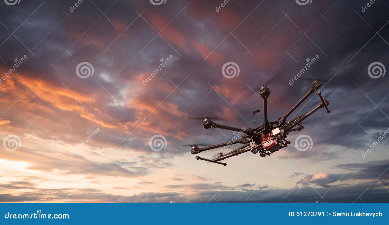 Octocopter, copter, drone stock image. Image of robot - 61273791