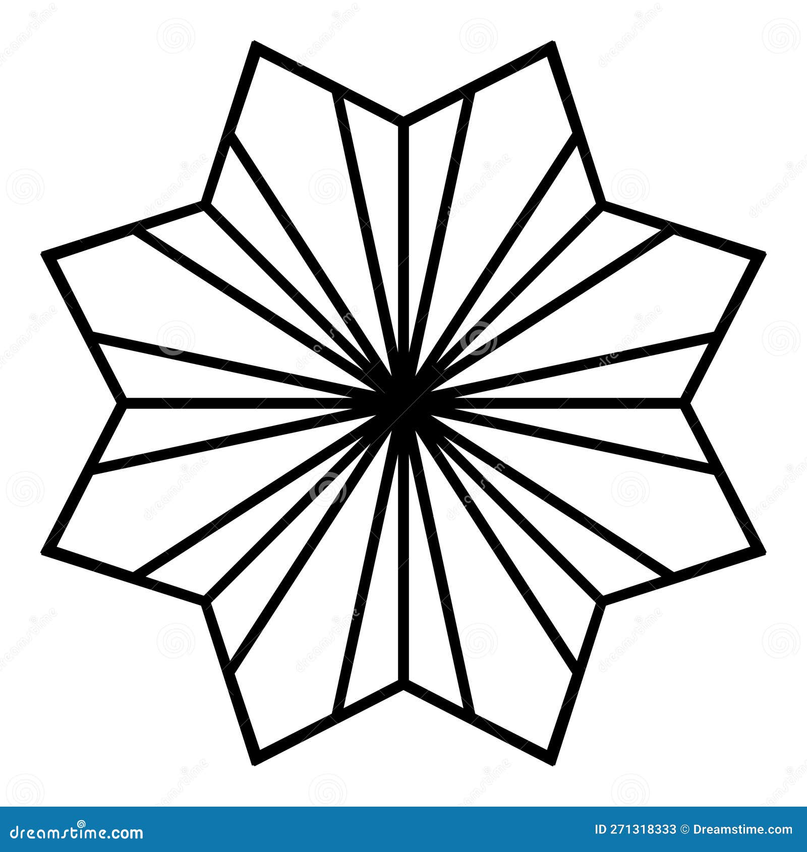 Octogonal star symbol icon stock illustration. Illustration of button ...