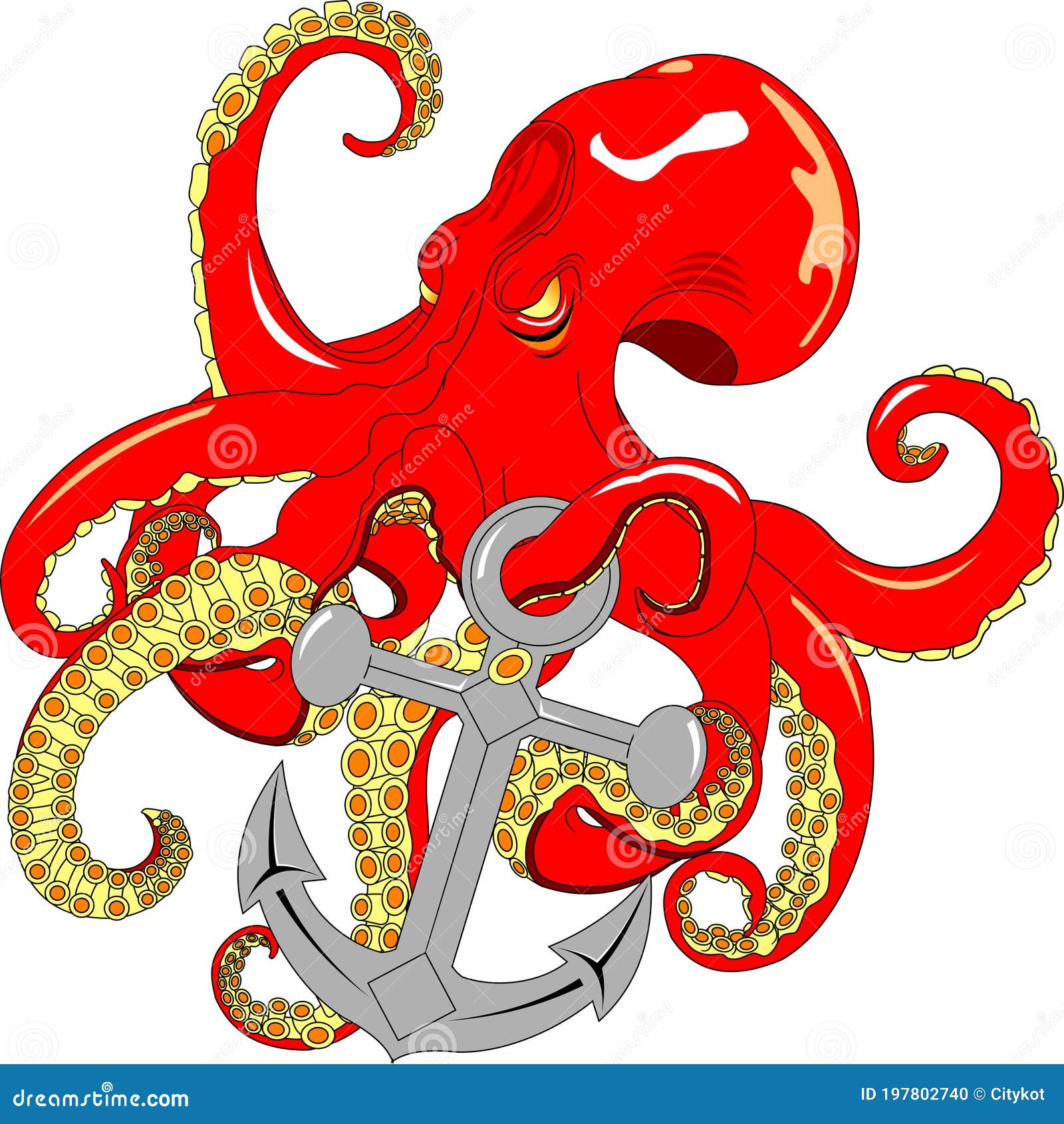 Anchor With Octopus
