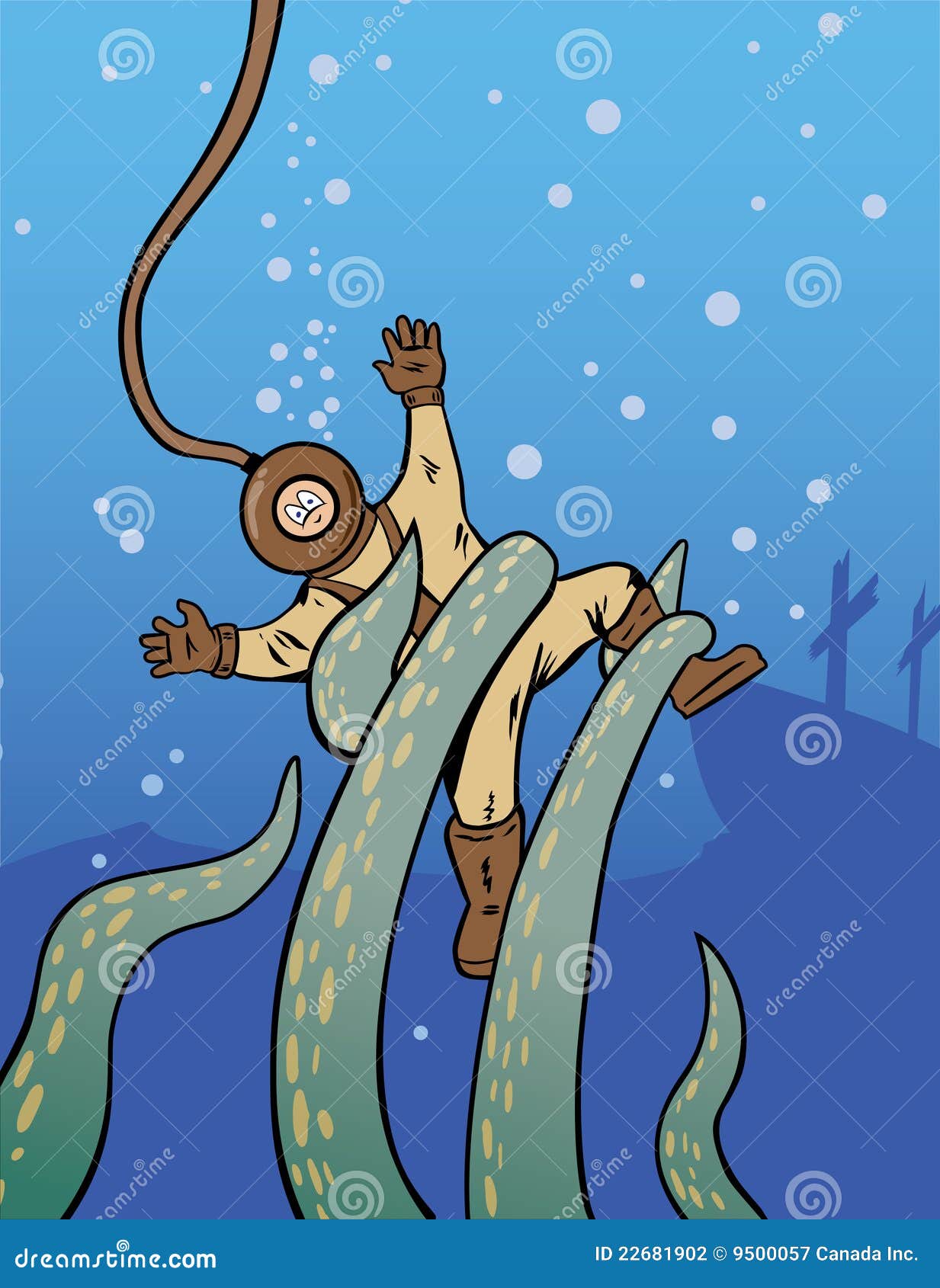 Octopus Attack Diver