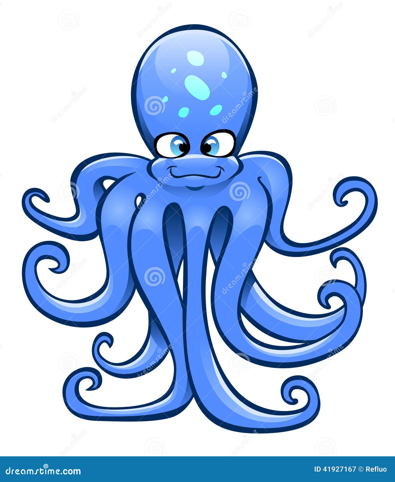 Octopus stock vector. Illustration of invertebrate, mollusk - 41927167