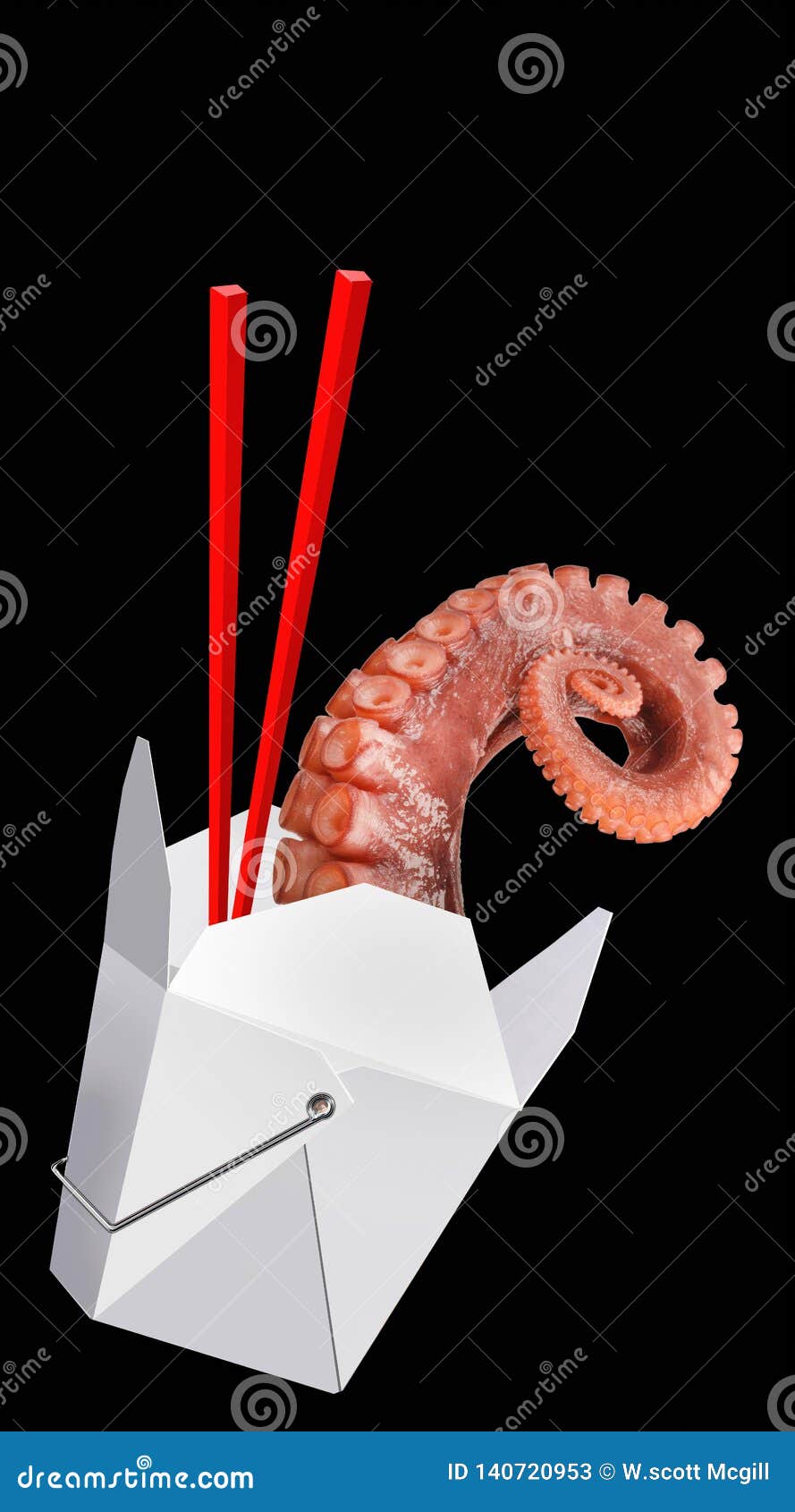 Octopus in a Box stock image. Image of china, octopus - 140720953