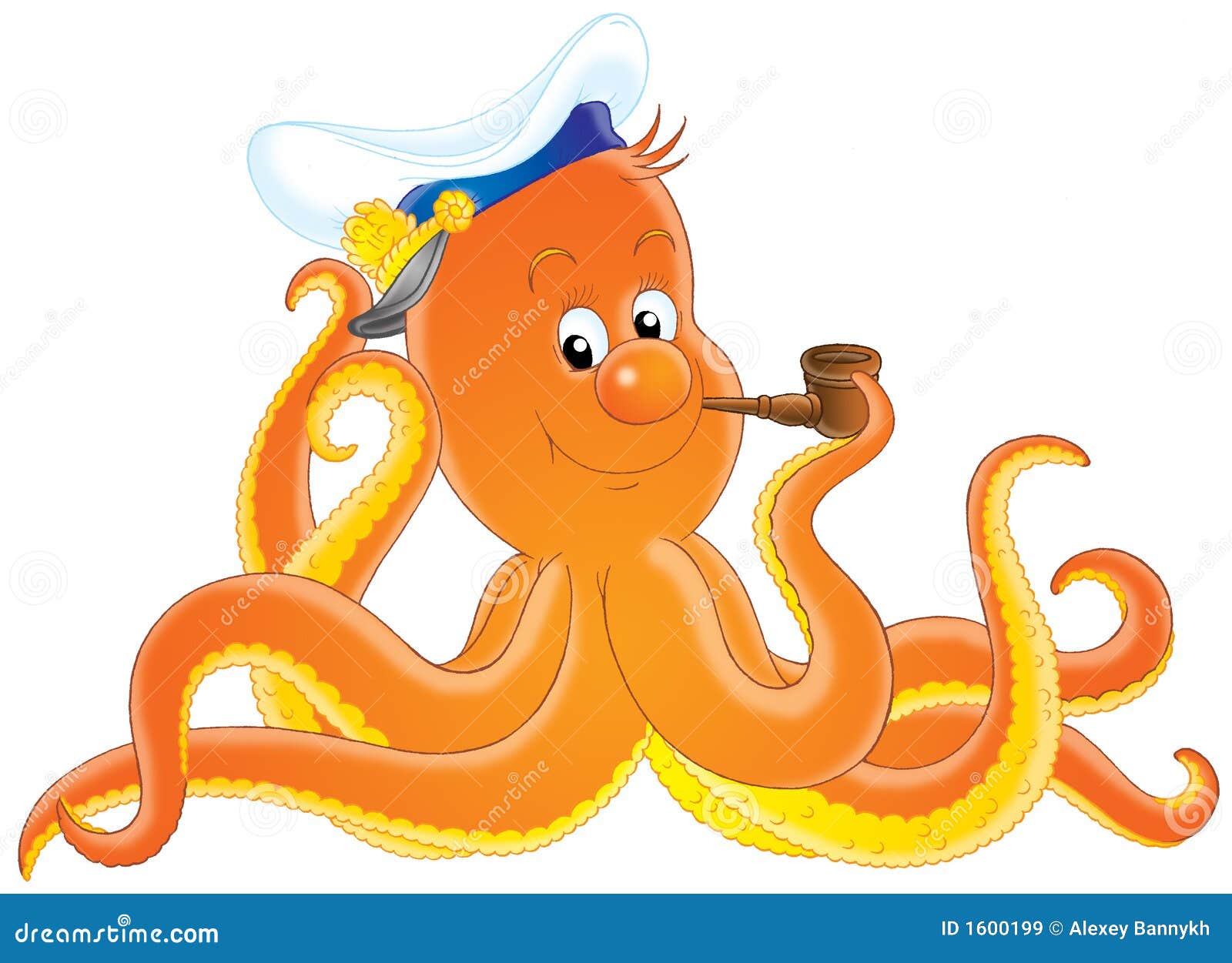 Octopus Captain Royalty-Free Cartoon | CartoonDealer.com #1600199