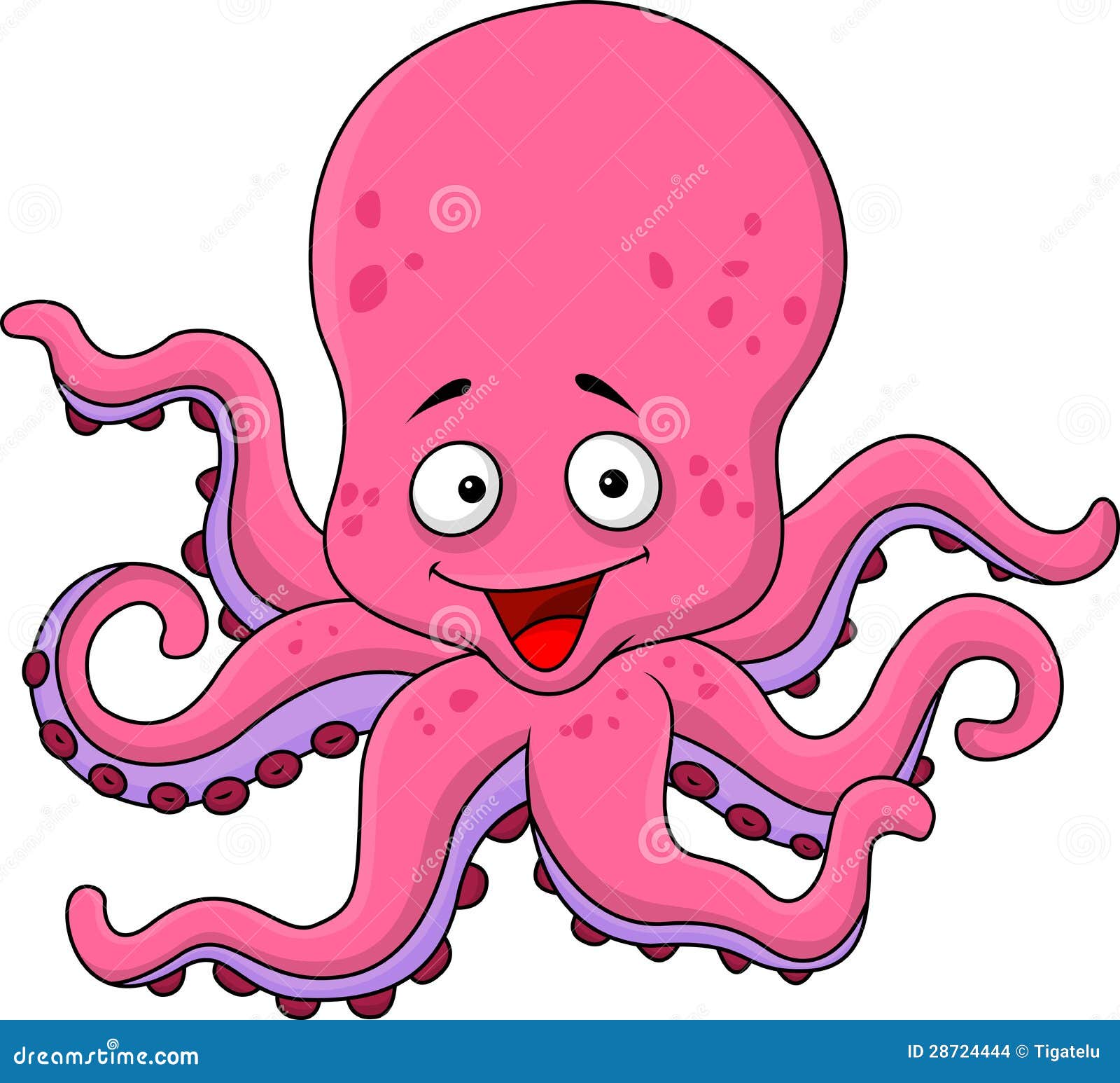 Octopus Cartoon Stock Images - Image: 28724444