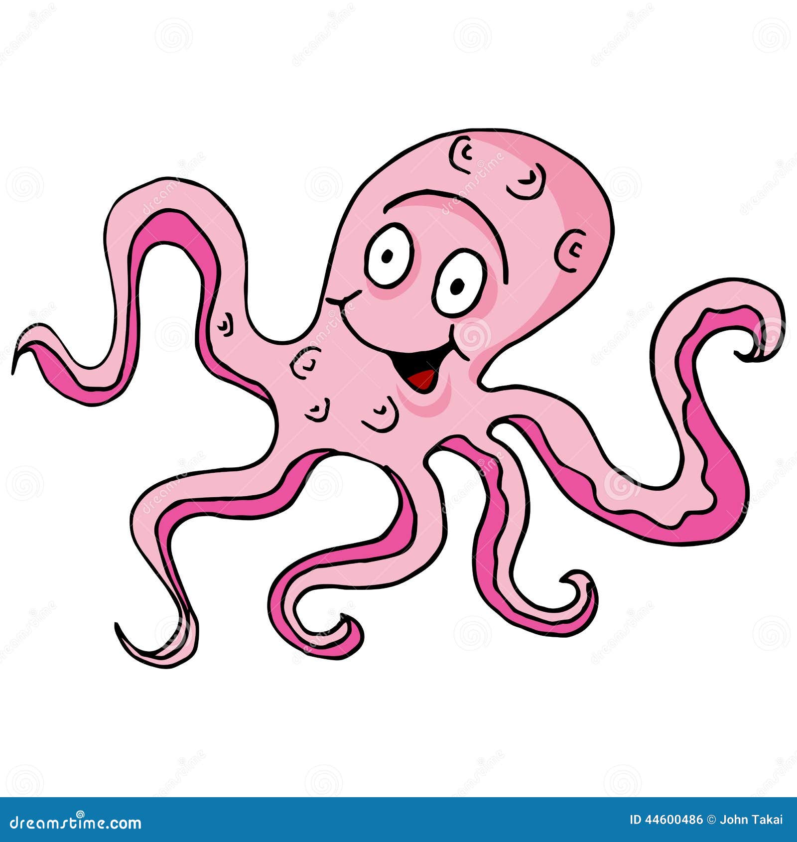 Octopus Cartoon stock vector. Illustration of symbol - 44600486