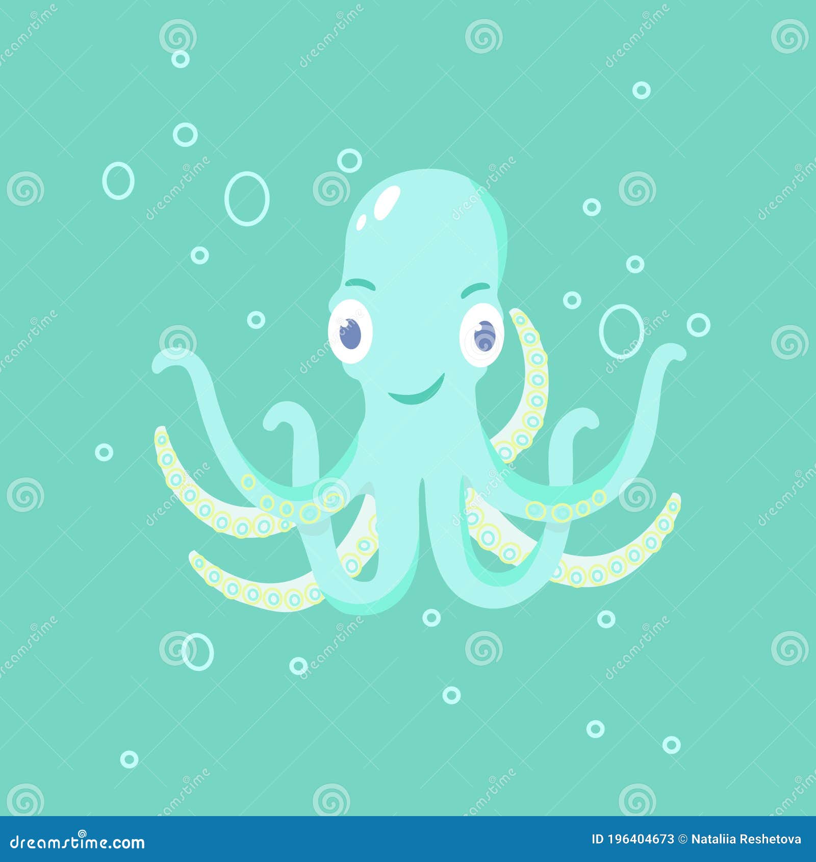 Octopus Cartoon Sea Octopus Cute Octopus Stock Vector - Illustration of ...