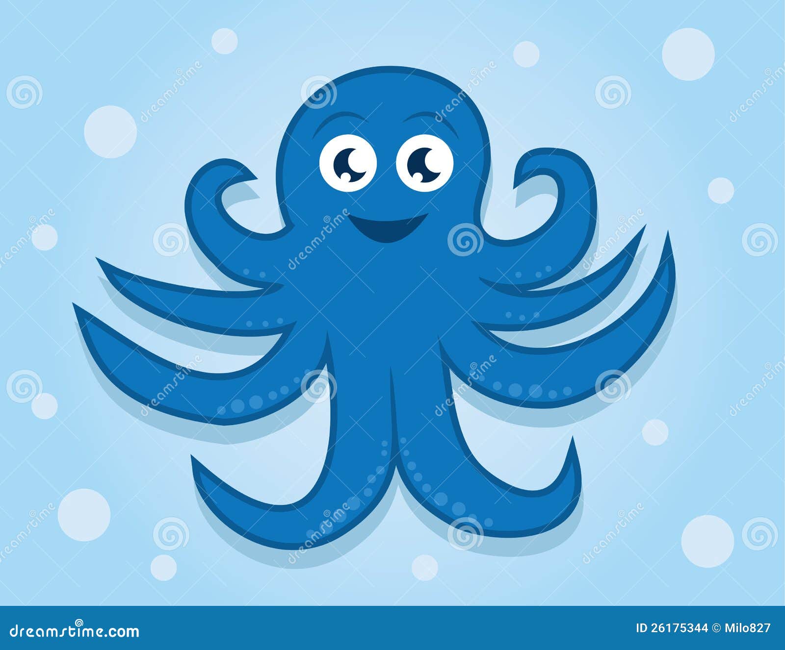 Octopus Character stock vector. Illustration of vector - 26175344