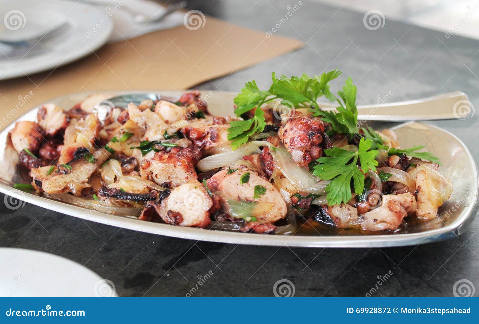 Octopus dish stock photo. Image of octopus, madeira, delicacy - 69928872