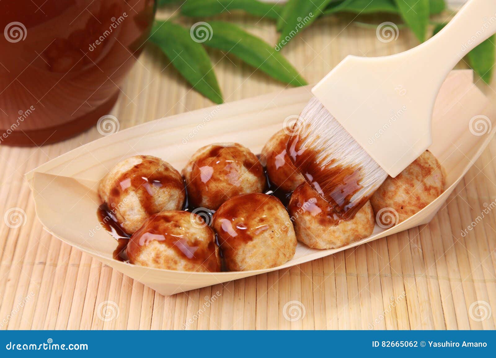 Octopus dumplings/Takoyaki stock photo. Image of snack - 82665062
