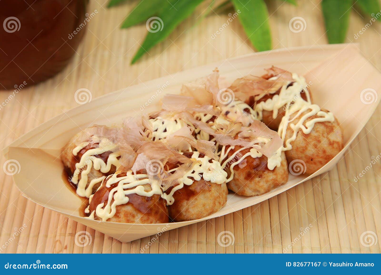 Octopus dumplings/Takoyaki stock image. Image of delicious - 82677167