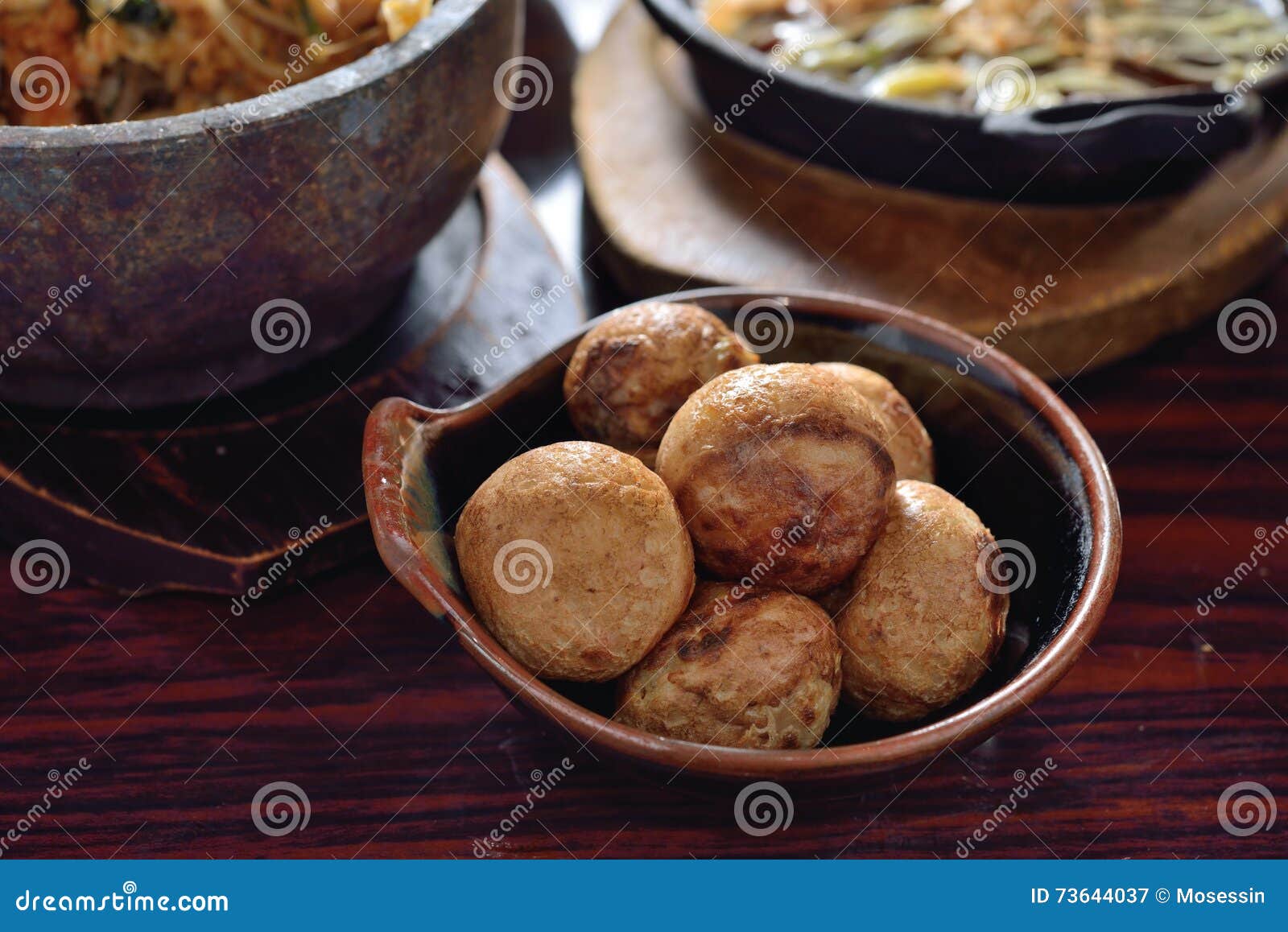 Octopus fish ball stock image. Image of eggplant, barbeque - 73644037