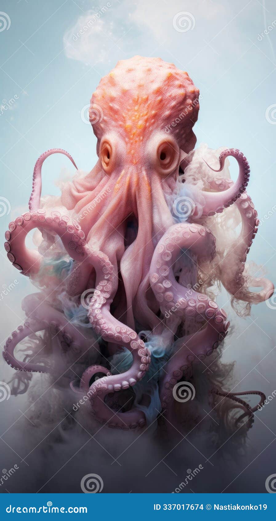 An Octopus is Floating in the Water Stock Photo - Image of mollusk ...