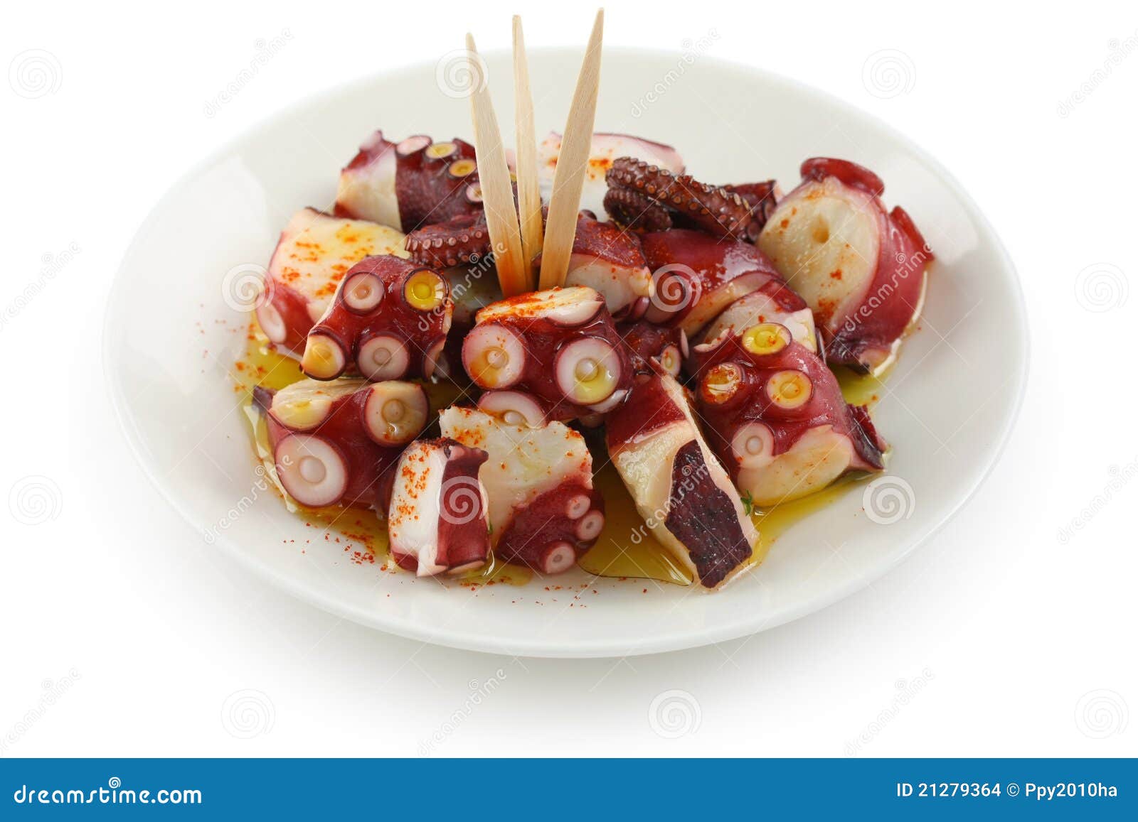 Pulpo A La Gallega, A Recipe Of Octopus Typical In Spain Stock Image ...