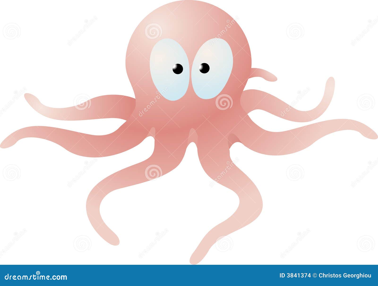 Octopus illustration stock vector. Illustration of character - 3841374