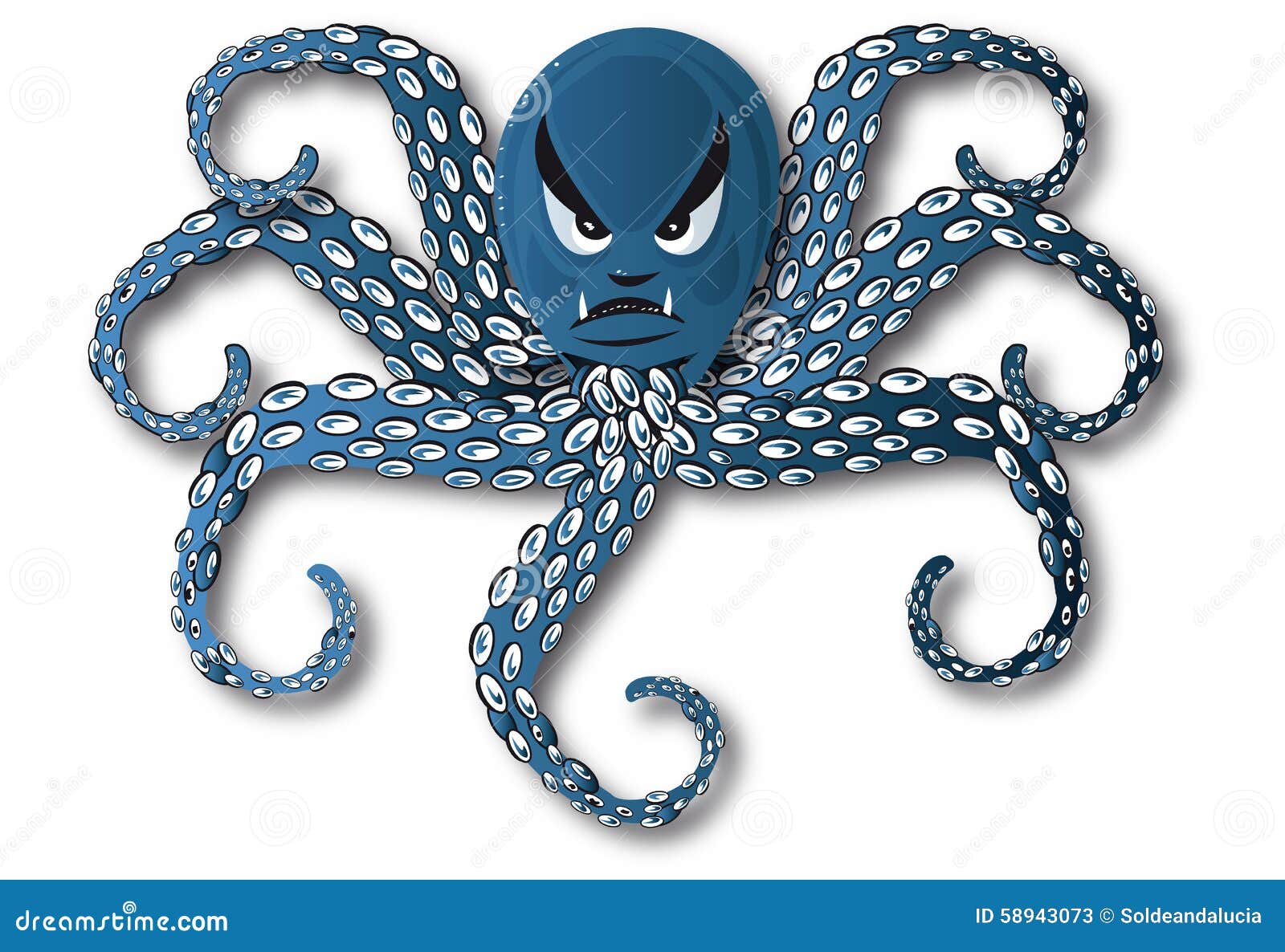 Octopus stock vector. Illustration of design, graphic - 58943073