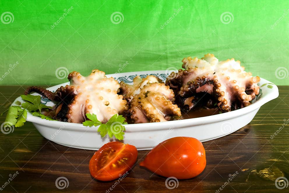 Octopus Italian Style stock image. Image of gourmet, seafood - 17314213