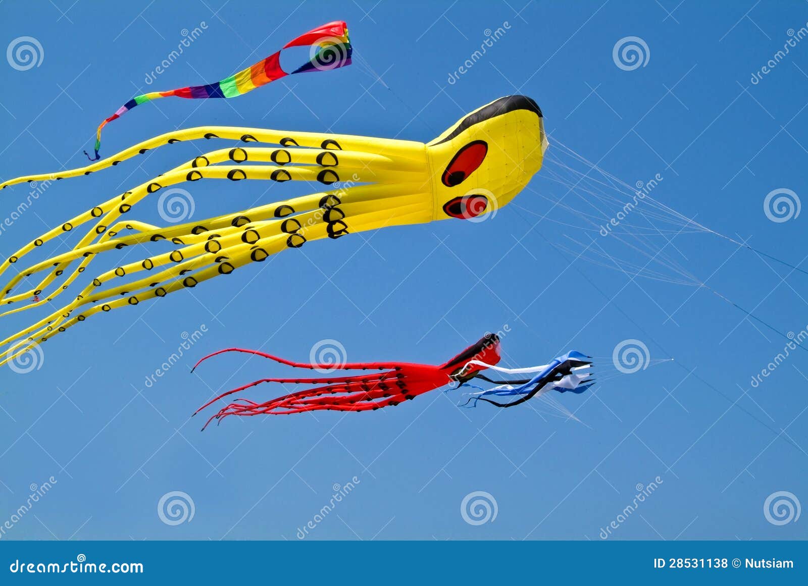 Octopus kite stock photo. Image of flight, color, holiday - 28531138