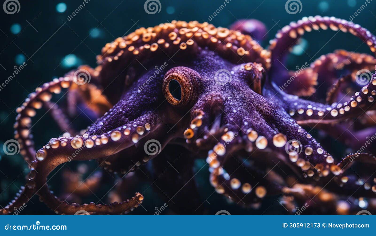 Octopus. Large Octopus with Tentacles. Sea Life. AI Generated Stock ...