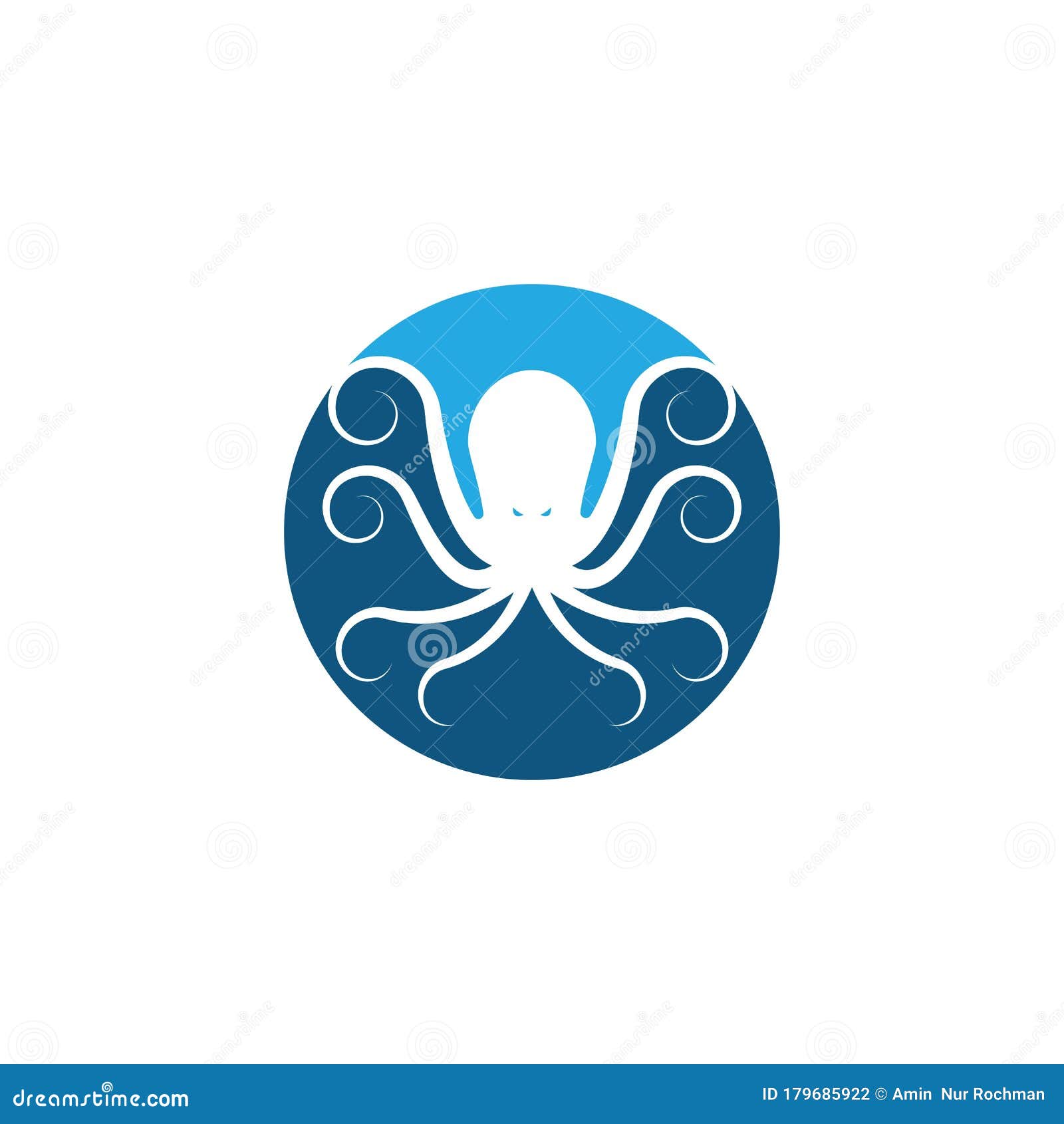 Octopus Logo Ilustration Vector Stock Illustration - Illustration of ...