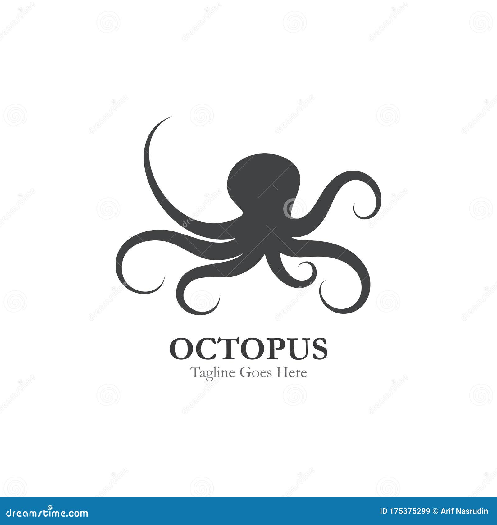 Octopus Logo or Symbol Icon Illustration Design Template Stock ...